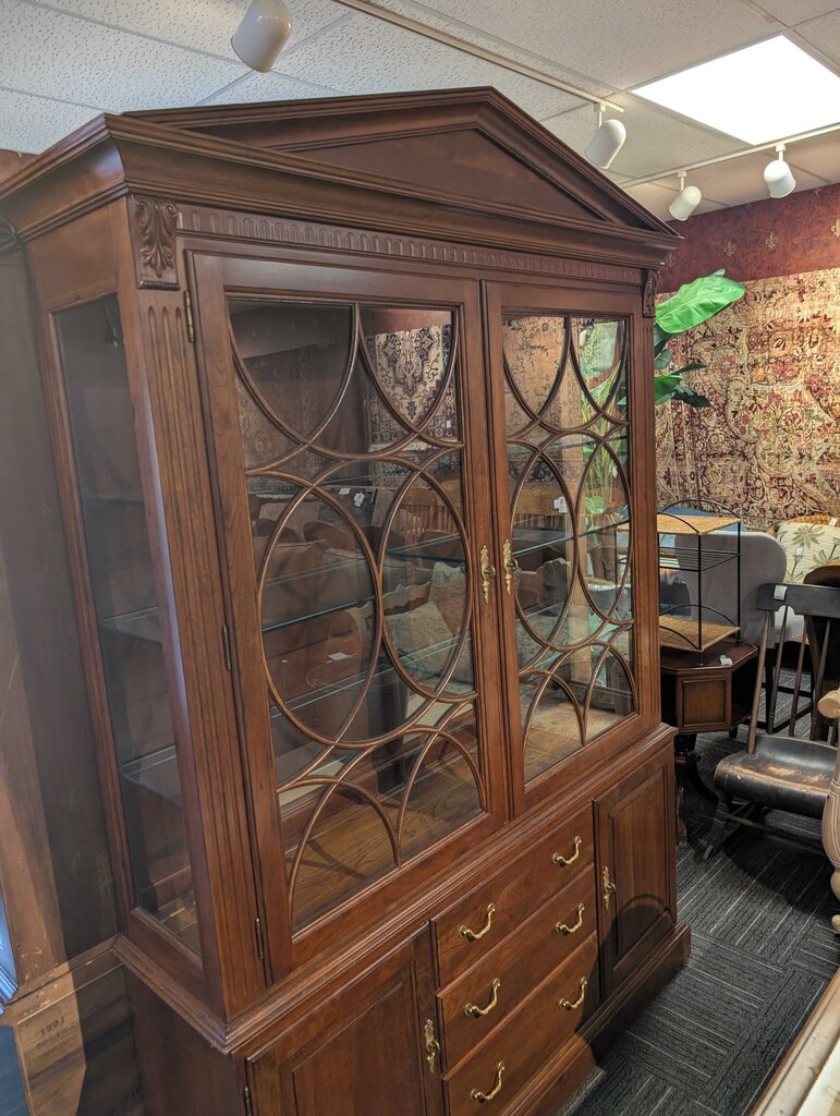 Ethan Allen Cherry China Cabinet